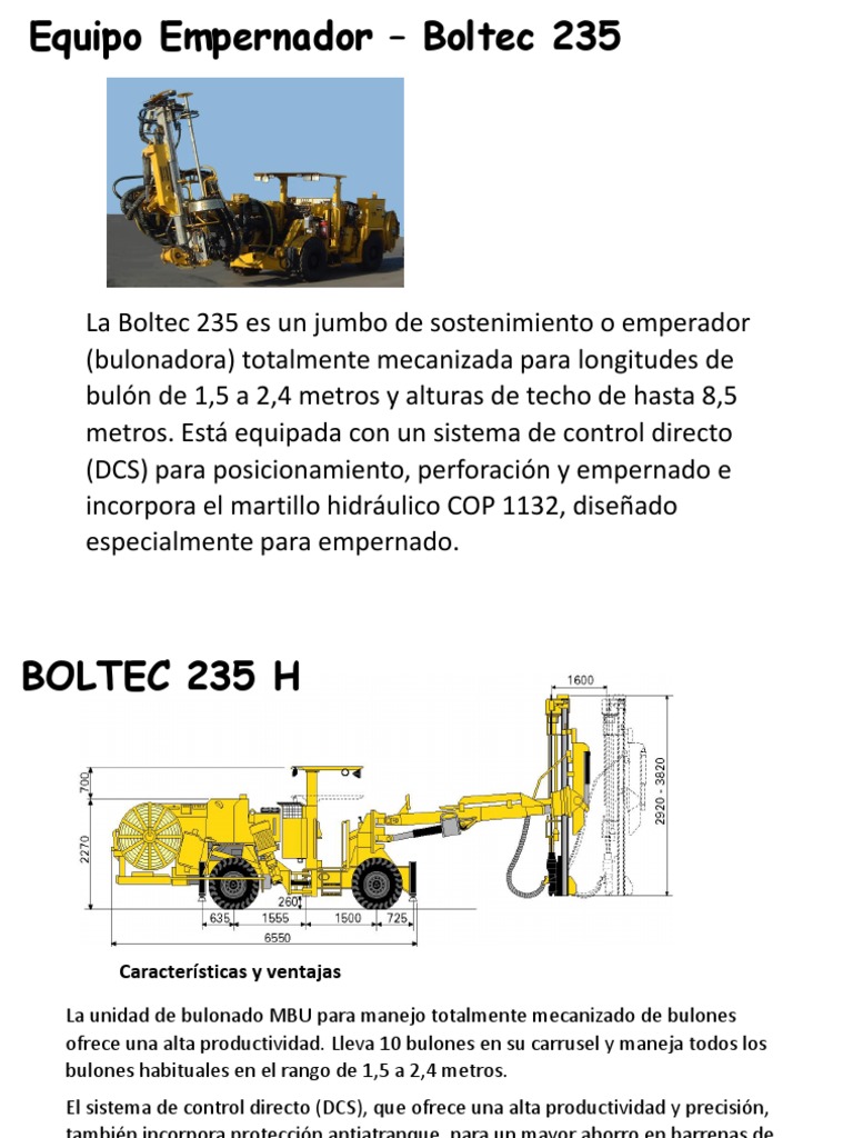 Boltec 235: Jumbo de Empernado Eficiente | PDF | Vehículos