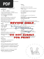 O Level Physics Formula Sheet | PDF | International System Of Units | Force
