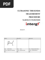 UT Procedure For Thickness Measurement Rev 07 | PDF | Calibration ...