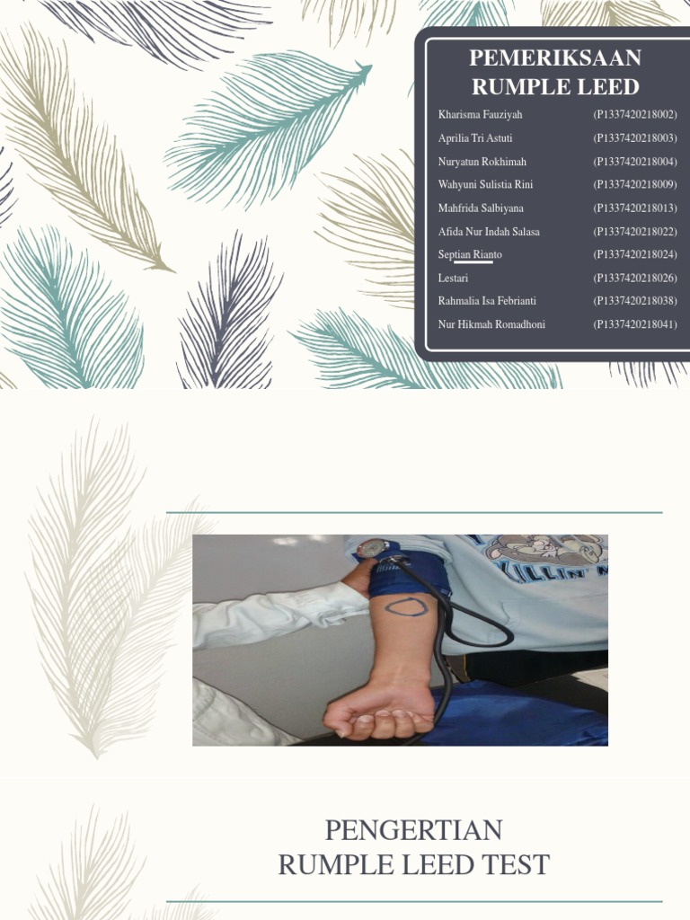 Pemeriksaan Rumple Leed | PDF | Sains & Matematika