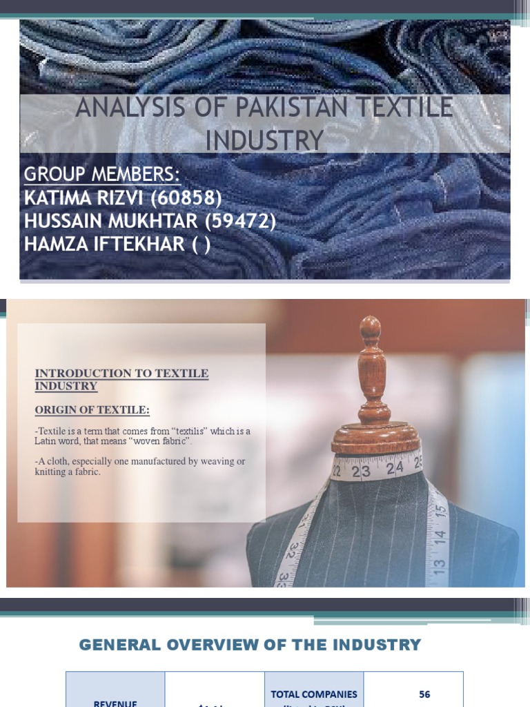 Analysis of Pakistan Textile Sector | PDF | Textile Manufacturing ...