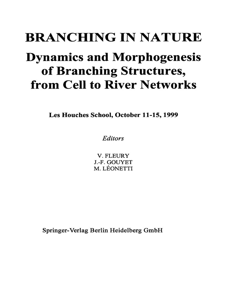 Branching in Nature PDF | PDF | Morphogenesis | Chemotaxis