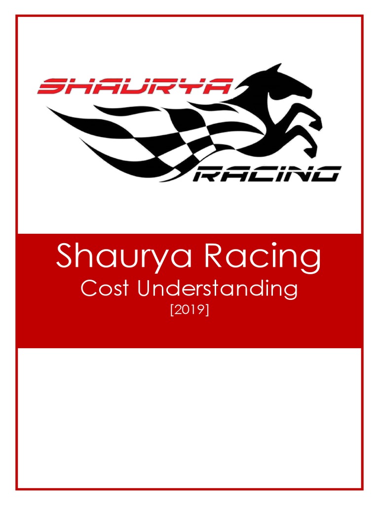 Shaurya Racing: Cost Understanding | PDF