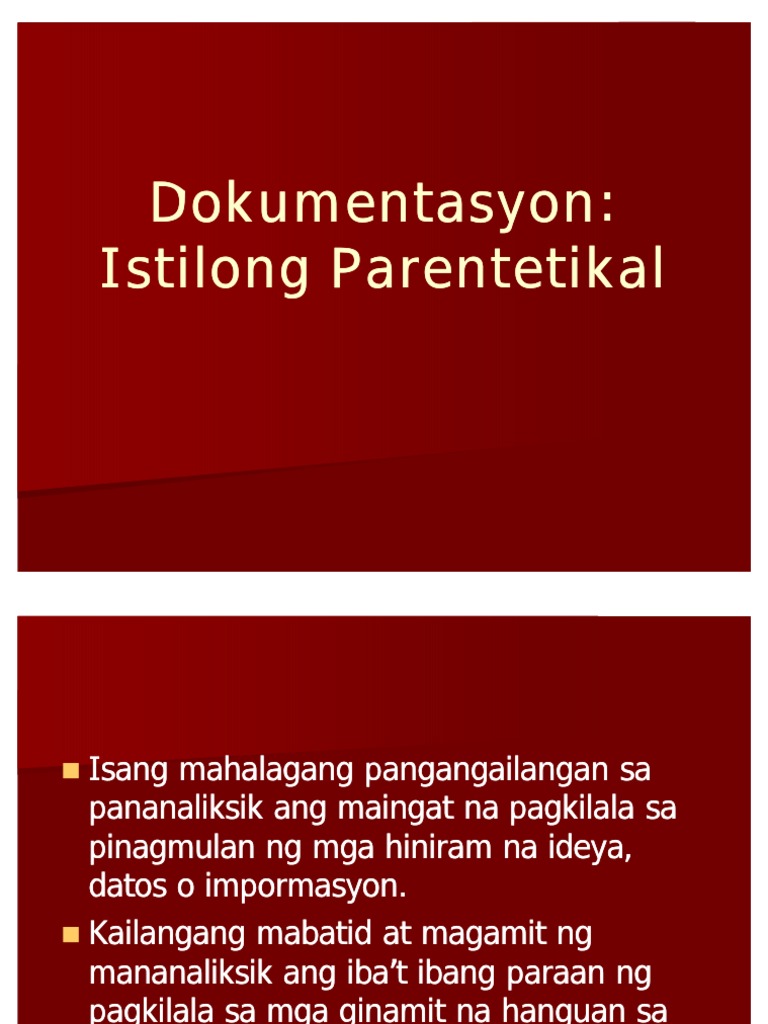 Dokumentasyon | PDF