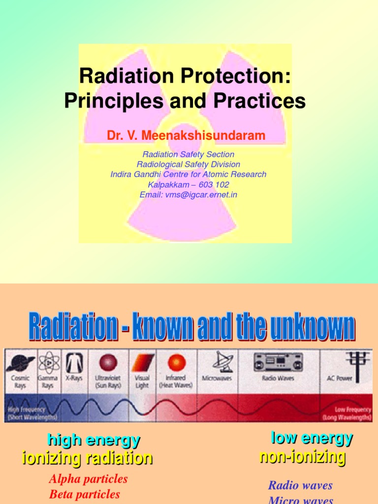 Radiation Protection: Principles and Practices: Dr. V ...