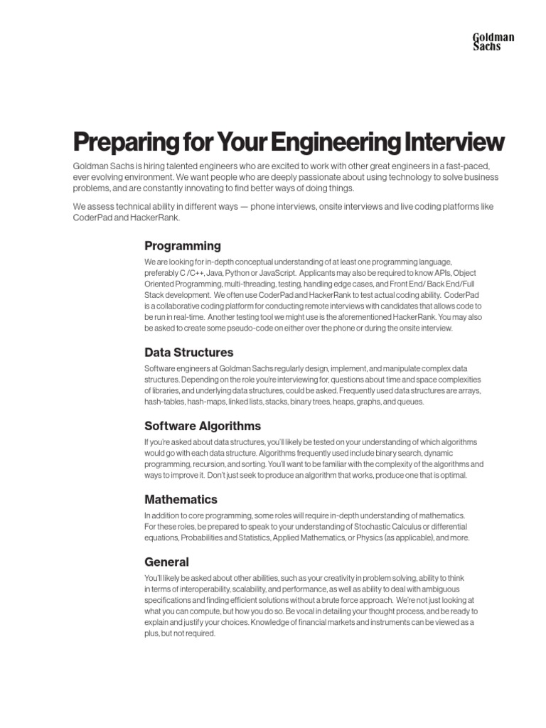 Engineering Interview Prep | PDF | Computer Programming | Algorithms