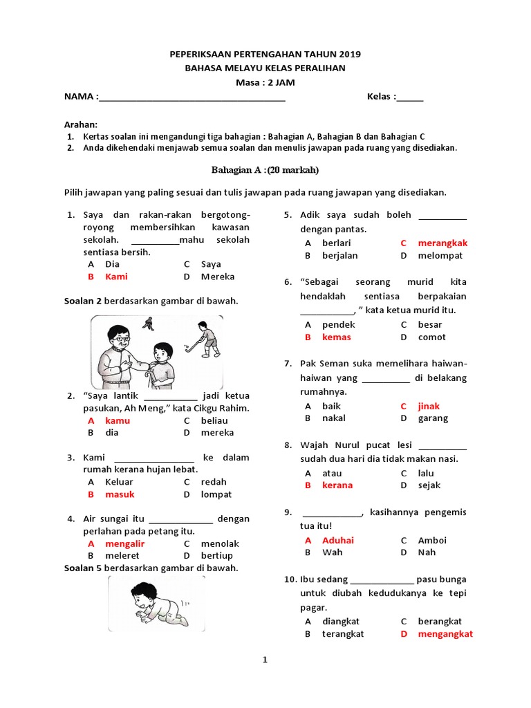 Soalan BM Peralihan | PDF