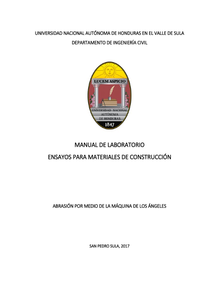 Abrasion Angeles ASTM C-131 y C-535 | PDF | Naturaleza