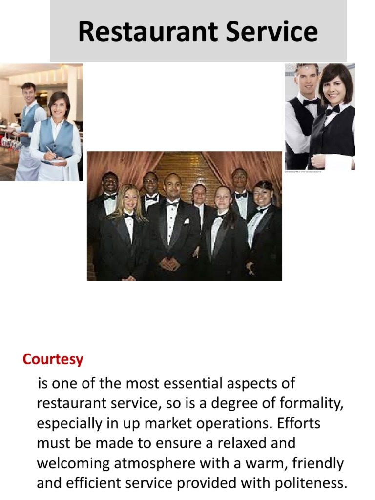 Restaurant Service Basic | PDF | Tableware | Waiting Staff