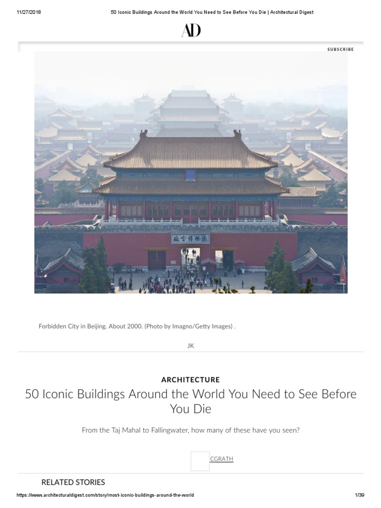 50 Iconic Buildings Around The World You Need To See Before You Die | PDF