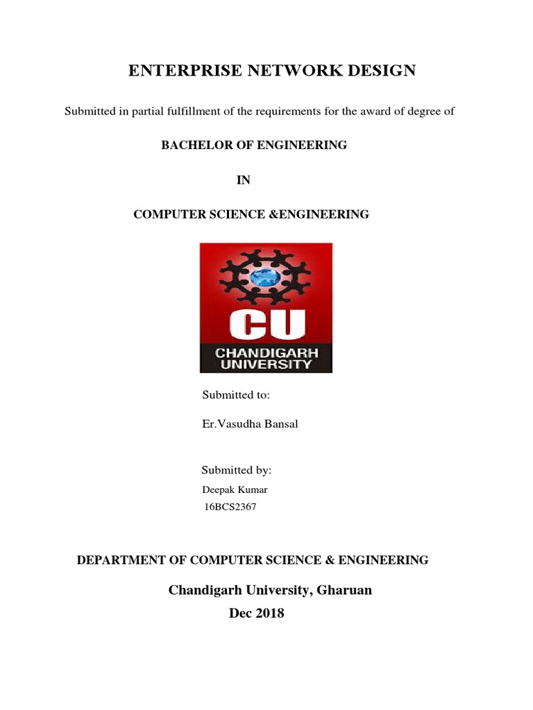 Enterprise Network Design | PDF | Router (Computing) | Computer Network
