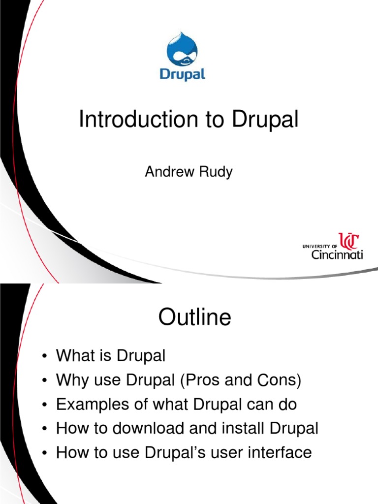 Introduction To Drupal | PDF | Drupal | Web Software