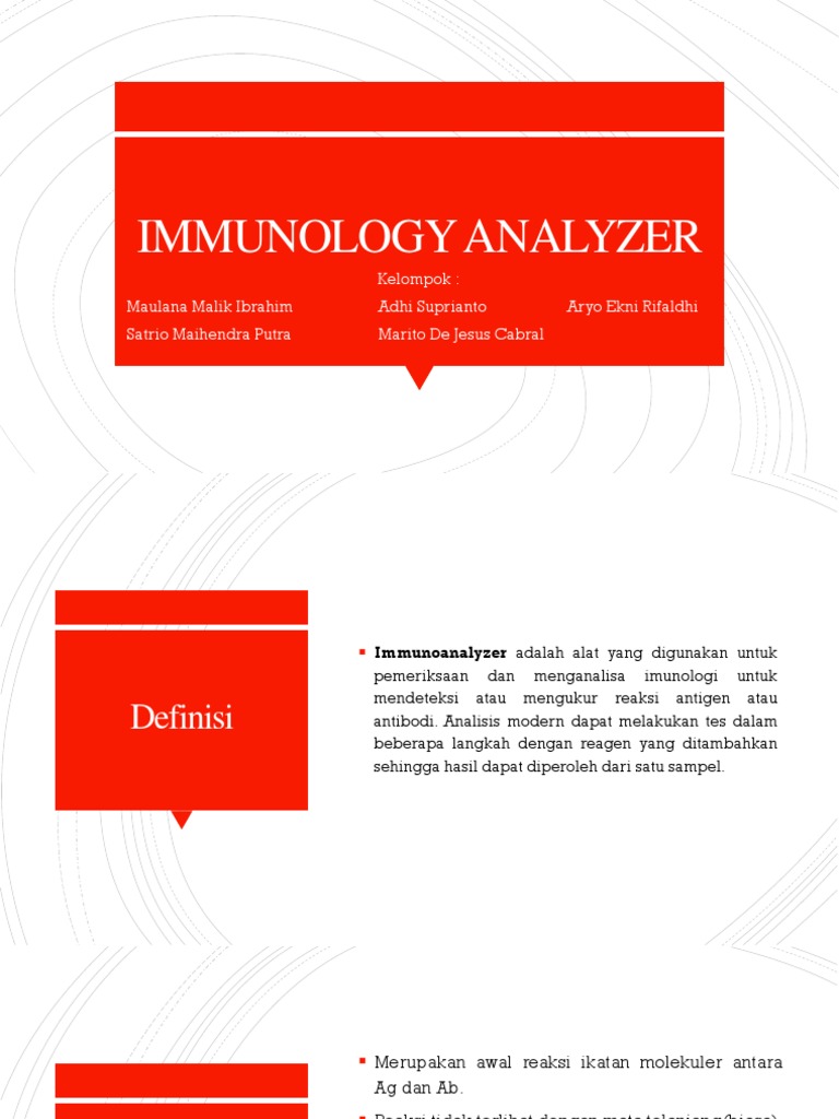 Immunology Analyzer | PDF