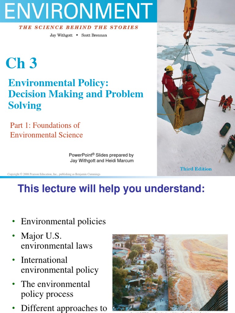ENVS - Chapter 3 - Environmental Policy - Decision Making & Problem Solving | PDF ...