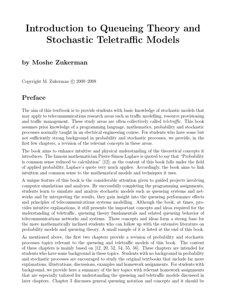 Queueing Theory | PDF | Probability Distribution | Probability Theory