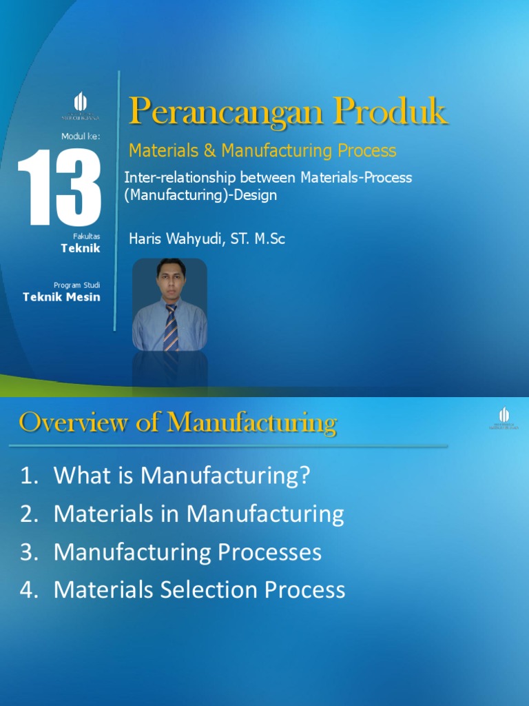 Modul 13. Materials Manufacturing Process Design | PDF | Casting ...