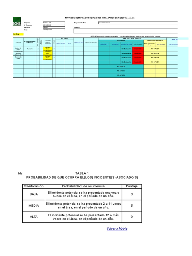 Formato de MIPER | PDF | Seguridad y salud ocupacional | Naturaleza