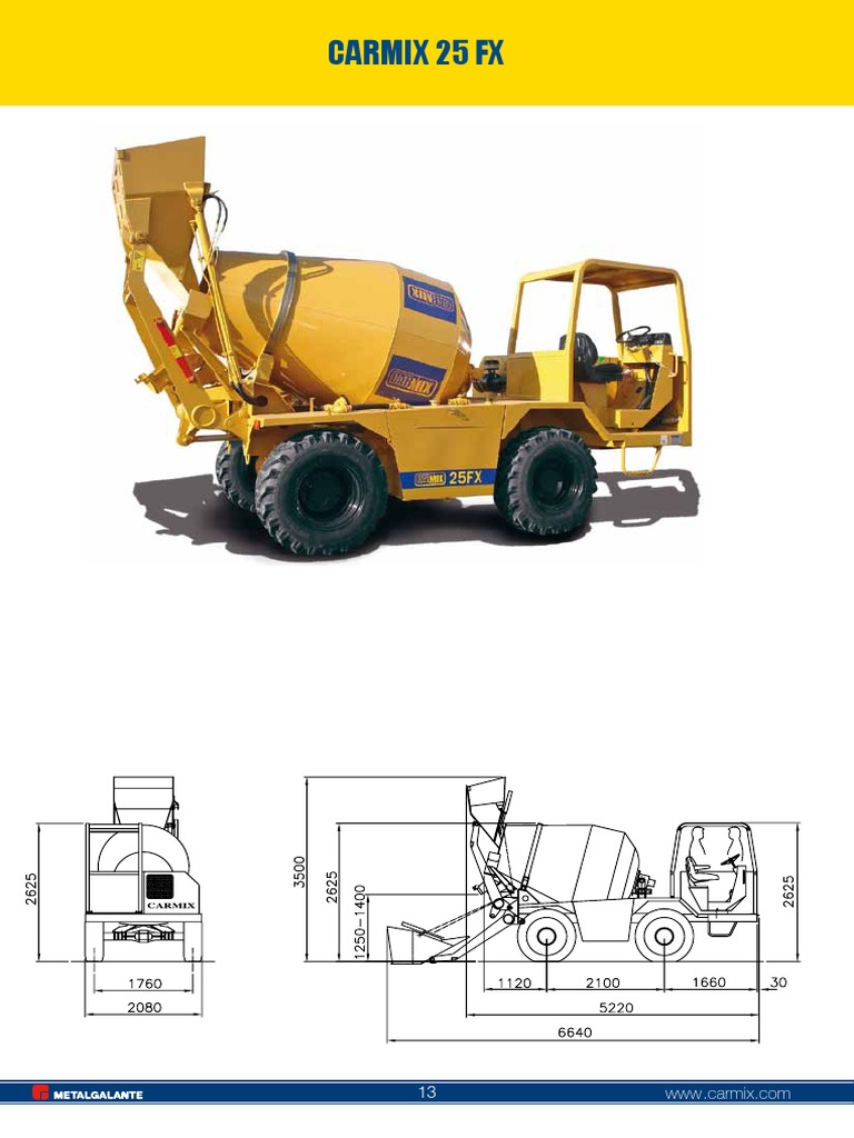 Carmix 25 FX Carmix 25 FX: Perkins Diesel Engine 1104D-44T | PDF