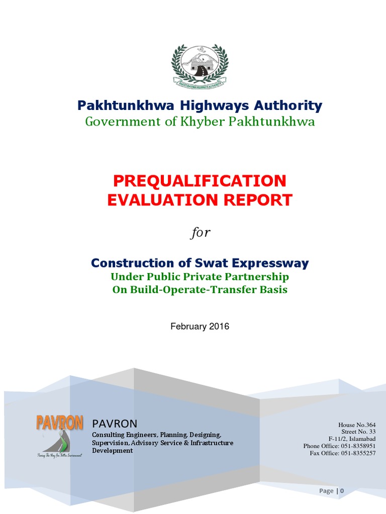 Pre-Qualification and Evaluation Report | PDF | Controlled Access ...