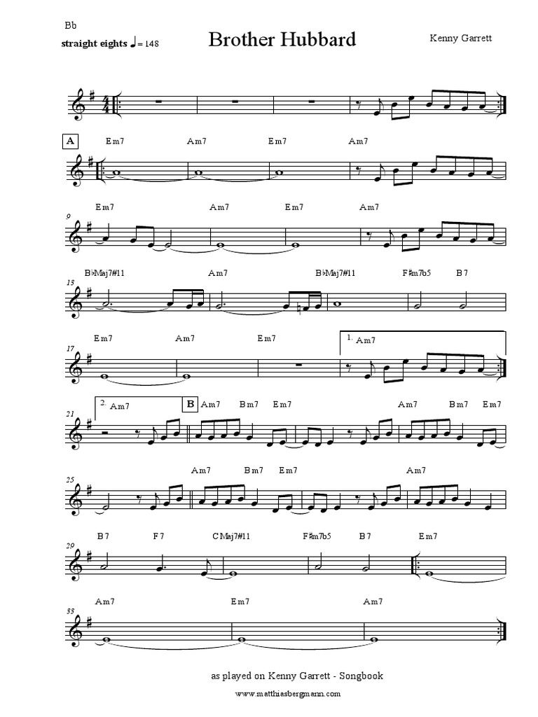 Brother Hubbard BB - Kenny Garrett | PDF