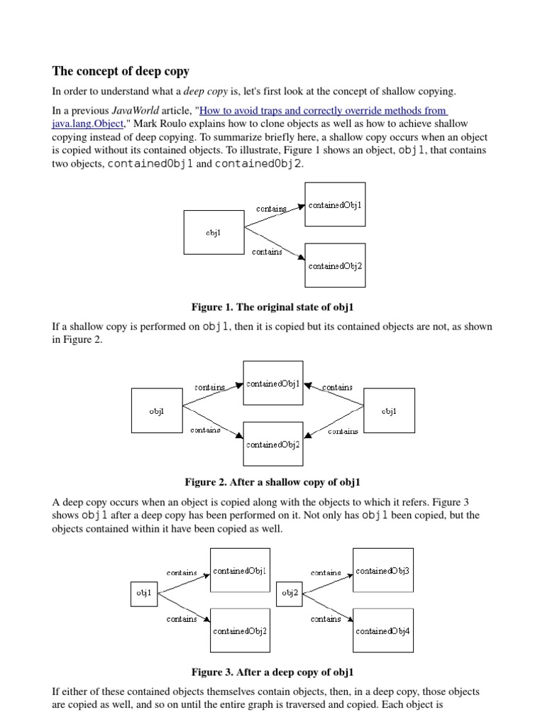 Deep Copy And Shallow Pdf Method Computer Programming Class 5270
