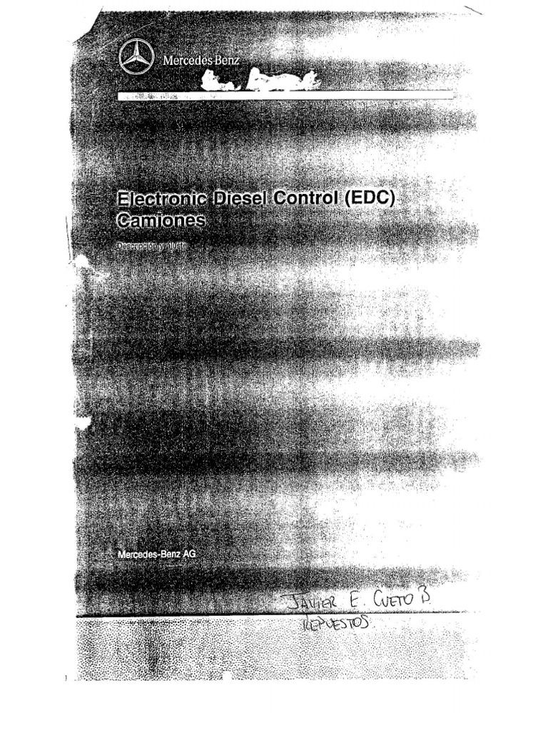 07 - Electronic Diesel Control (EDC) Camiones PDF | PDF