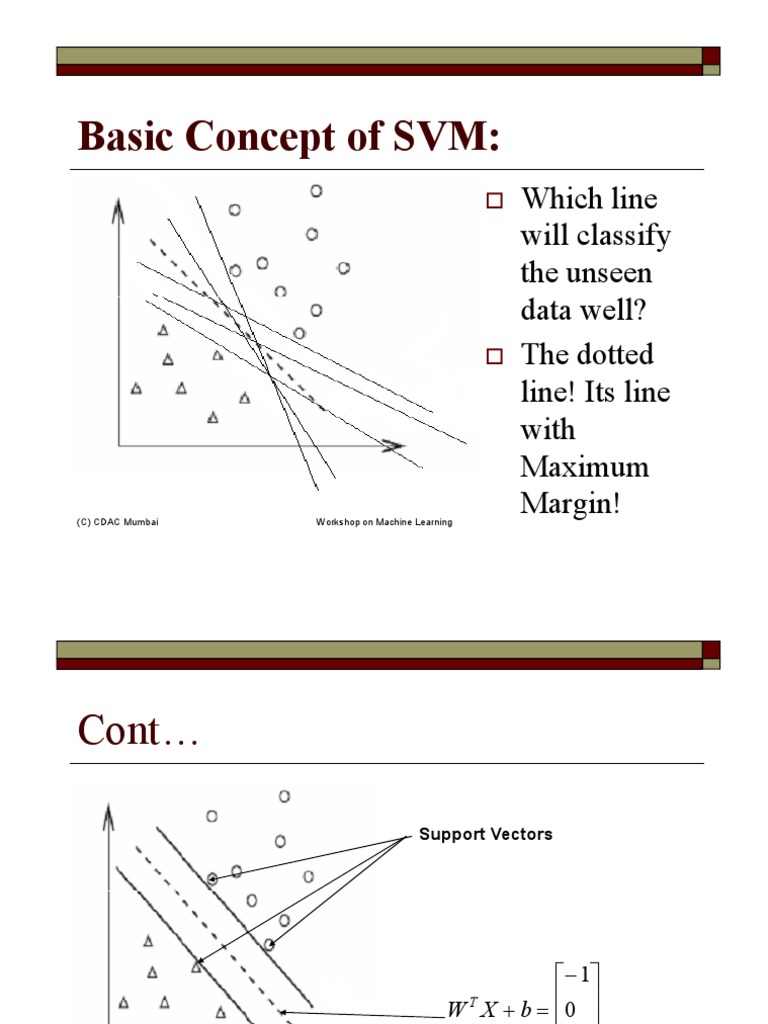 Basic Concept of SVM | PDF | Computer Science | Artificial Intelligence