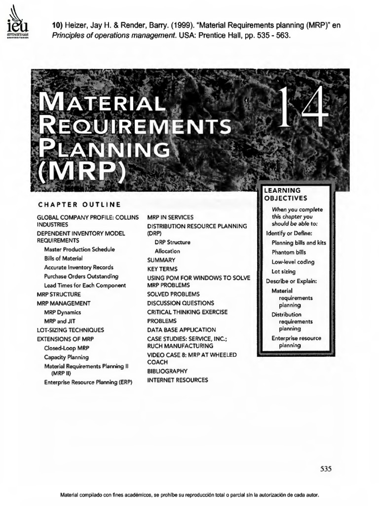 Heizer, J. H. y Render, B. (1999) . PDF | PDF