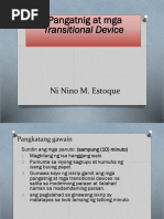 Mga Transitional Devices Sa Filipino | PDF