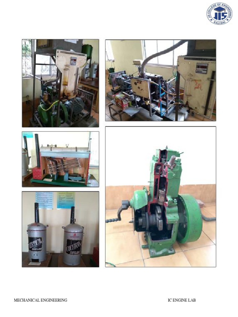 Mechanical Engineering Ic Engine Lab | PDF | Internal Combustion Engine ...