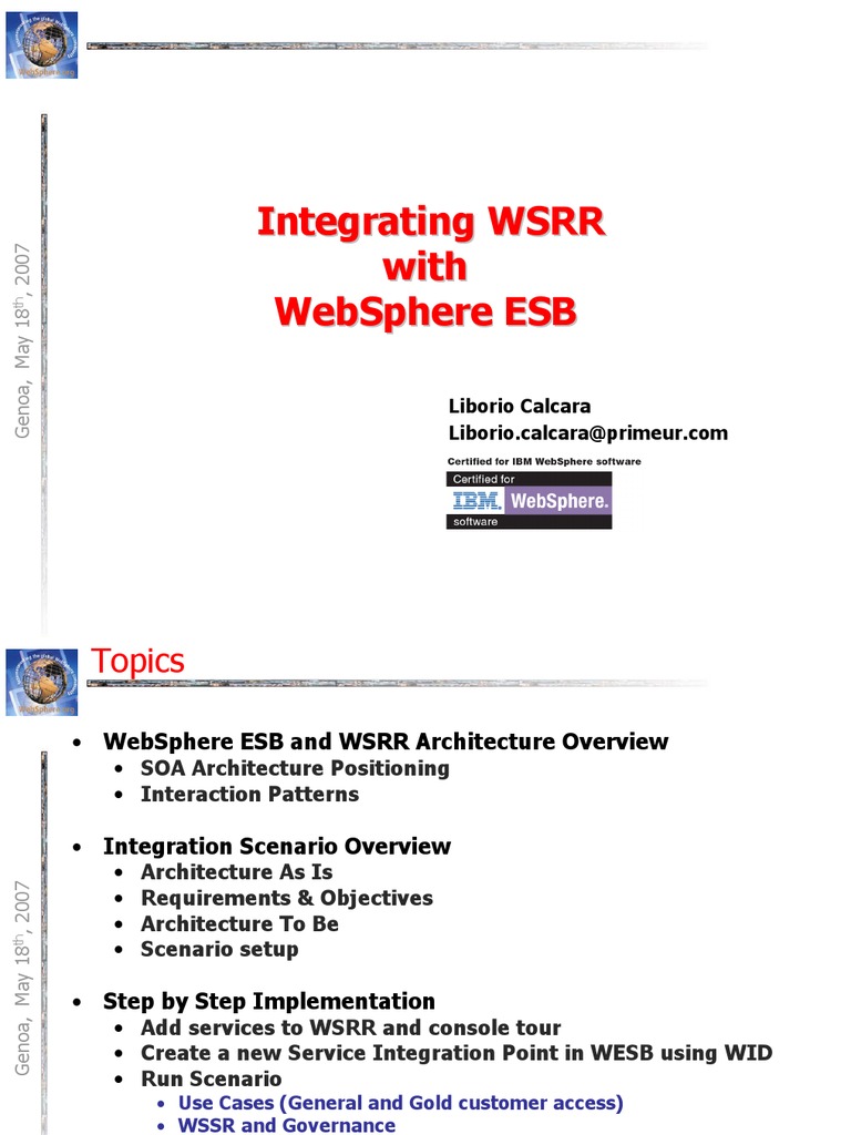 Integrating WSRR With Websphere Esb | PDF | Service Oriented Architecture | Metadata