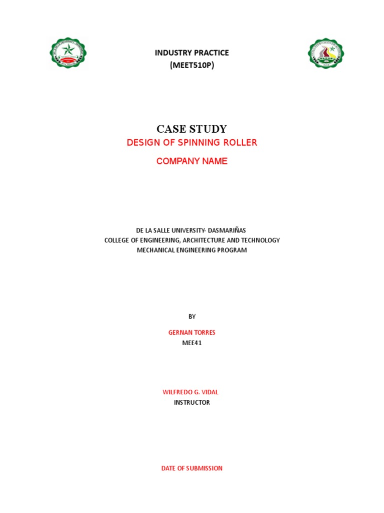 OJT19 Case Study Title Page | PDF | Science | Engineering