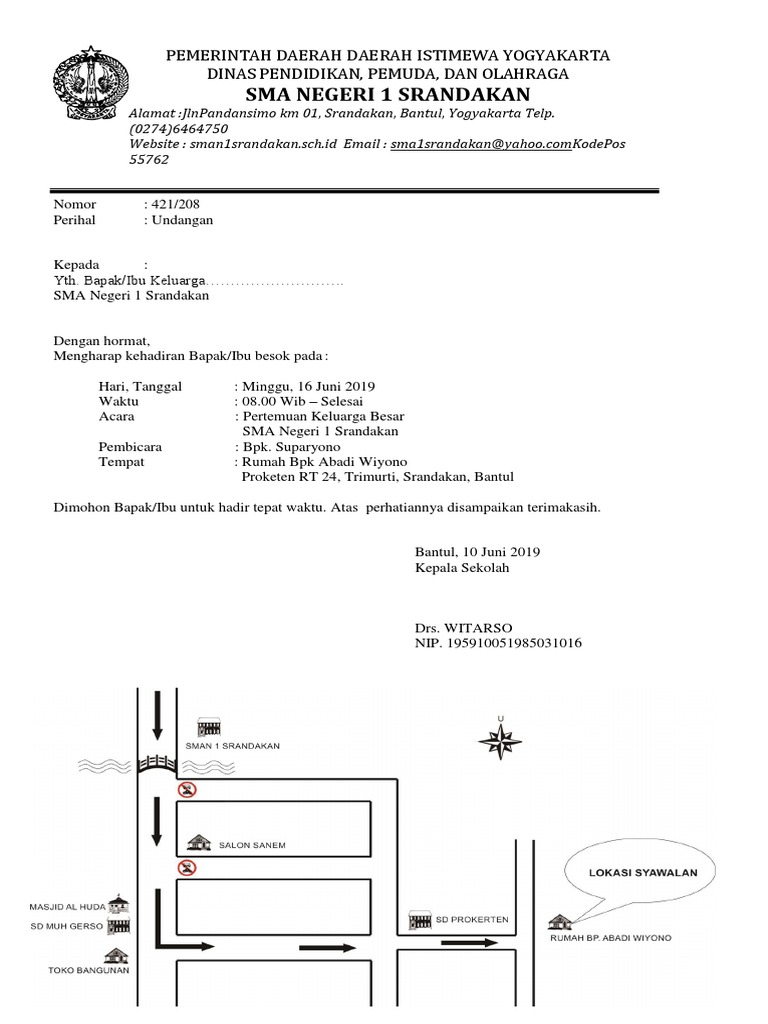 Undangan Pengajian Syawalan Bapak Abadi Prokerten | PDF