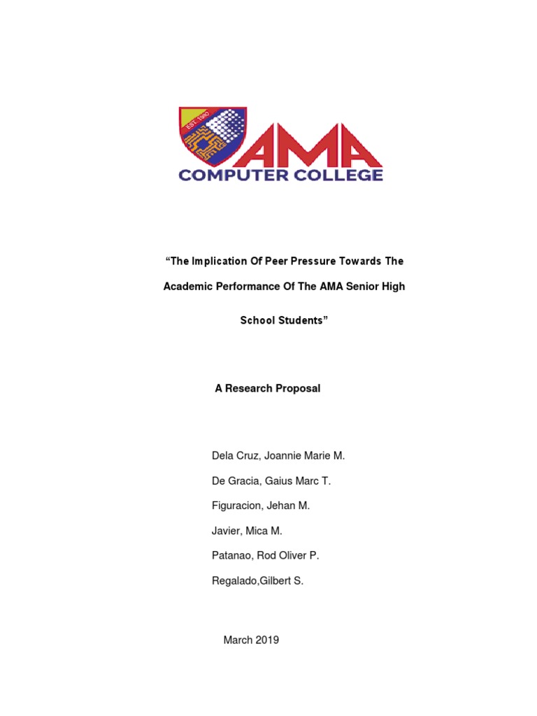 Peer Pressure's Impact on Academics | PDF | Adolescence | Social Group