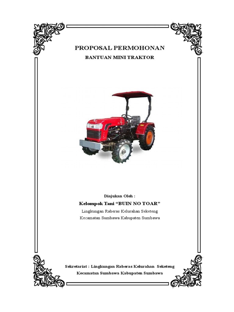 Proposal Traktor | PDF