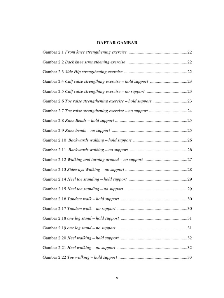 Daftar Gambar Otago Exercise Programme | PDF | Lower Limb Anatomy ...