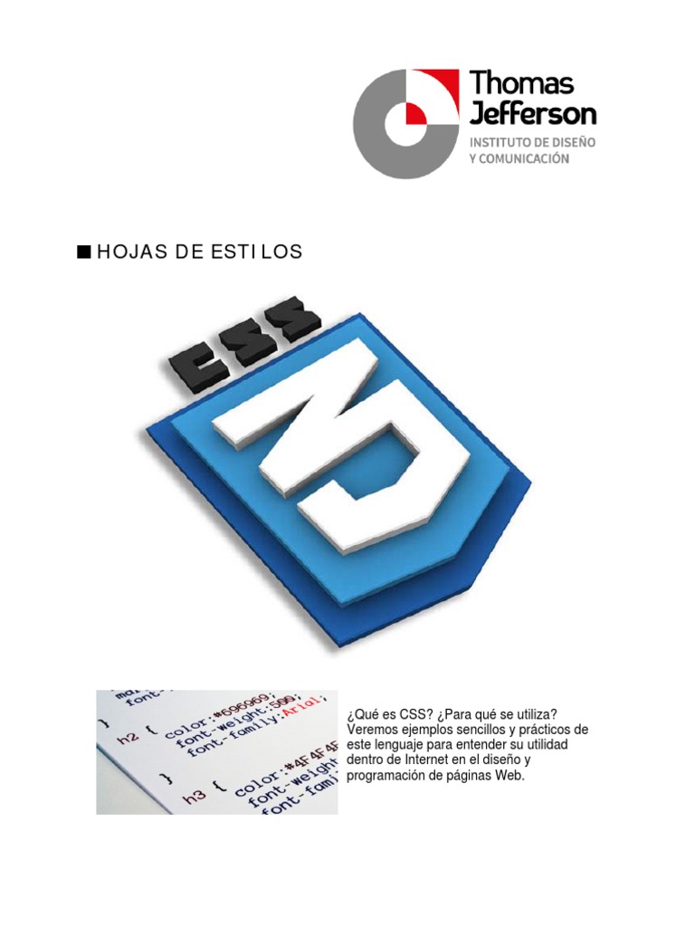 Separata Paginas Web CSS 01 | PDF | Hojas de estilo en cascada | HTML