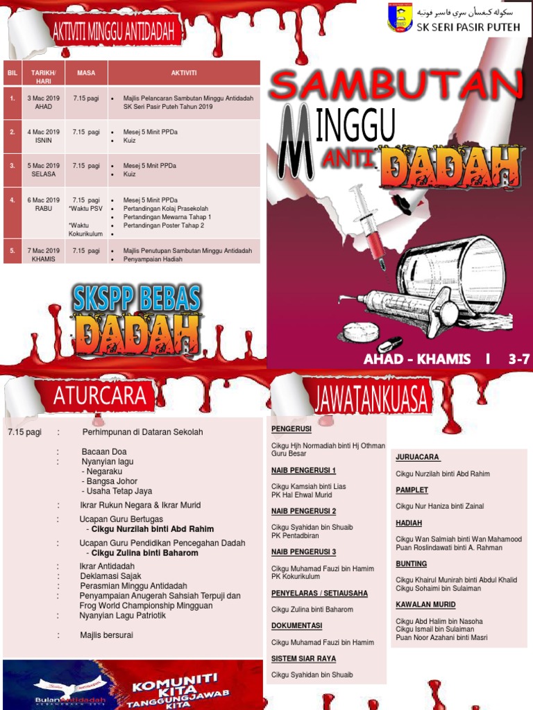 Brosur Minggu Anti Dadah (Autosaved) | PDF