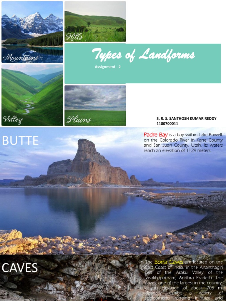 Types of Landforms | PDF | Topography | Geomorphology