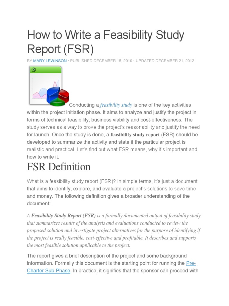 How To Write A Feasibility Study Report | PDF | Feasibility Study ...