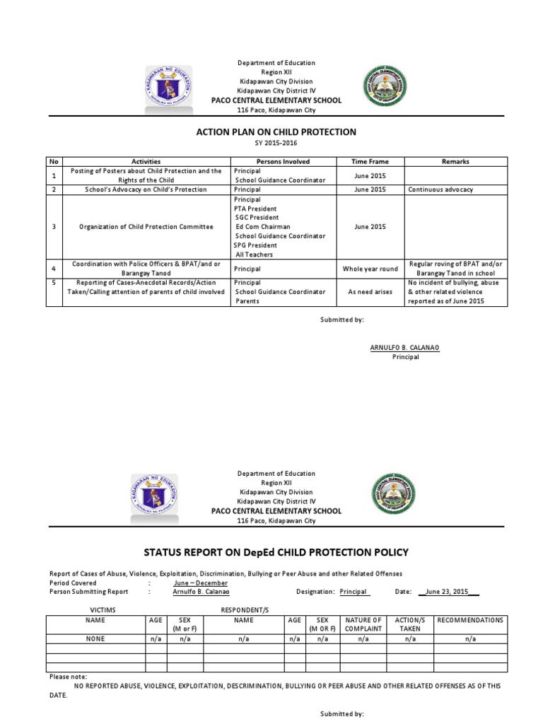 Child Protection Policy | PDF | Child Protection | Child Abuse