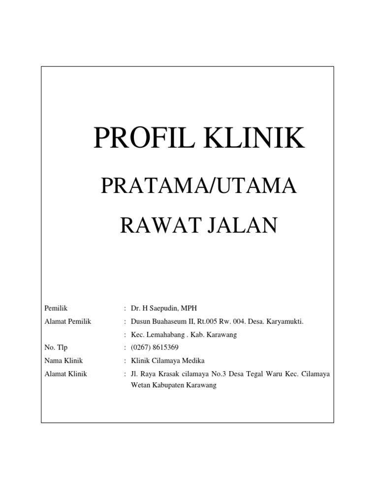 Profil Klinik | PDF