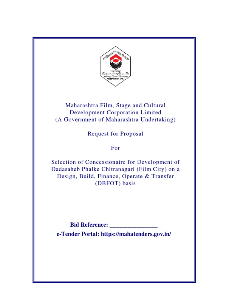 Bid Reference: - E-Tender Portal: Https://mahatenders - Gov.in | PDF ...