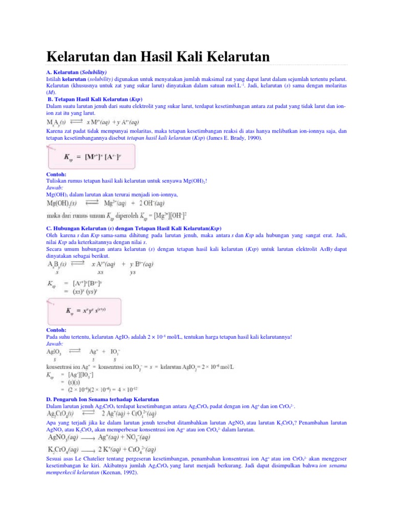 Contoh Soal KSP | PDF | Metode & Bahan Ajar