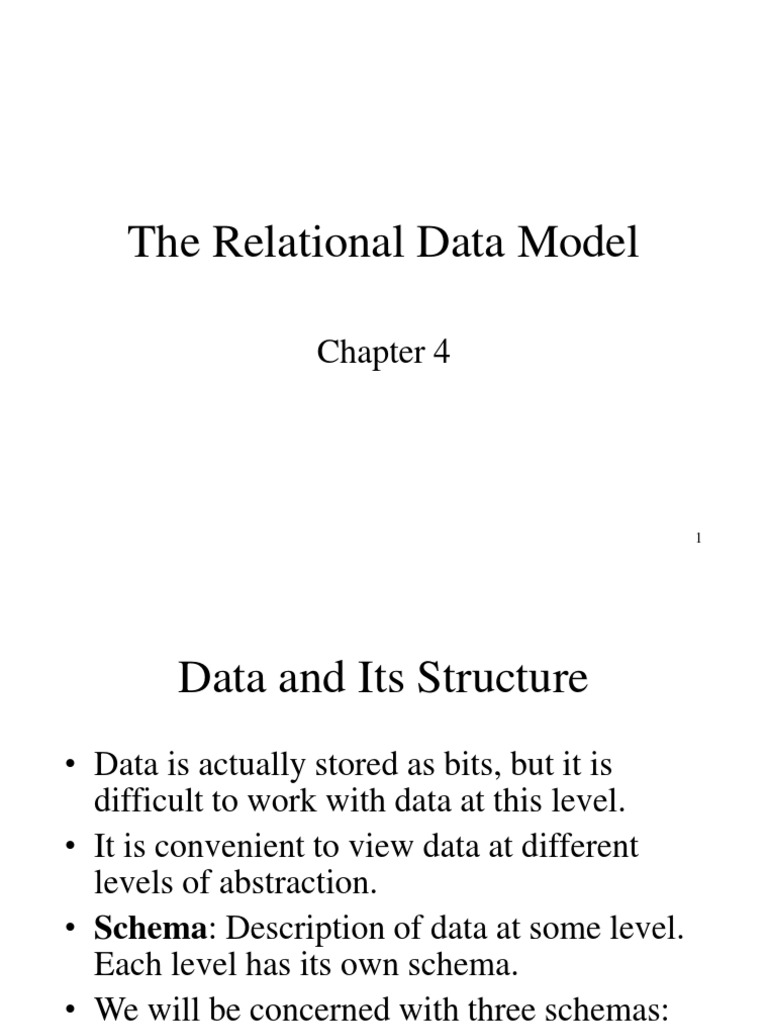 The Relational Data Model | PDF | Conceptual Model | Databases