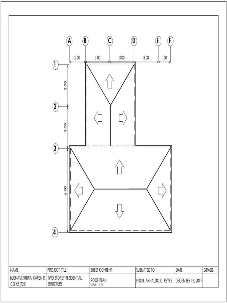 Two-Storey Roof Plan | PDF