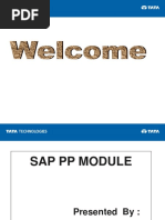 List SAP PP Tcodes | PDF | Computing | Computing And Information Technology