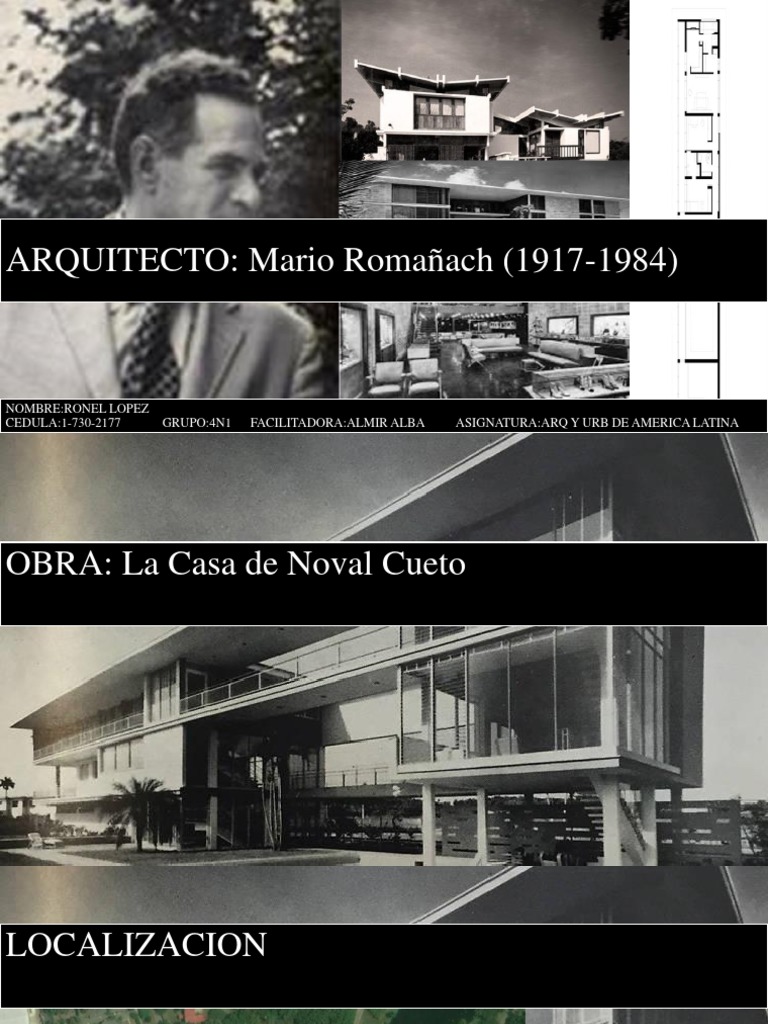 Arquitecto Mario Romanach PP | PDF