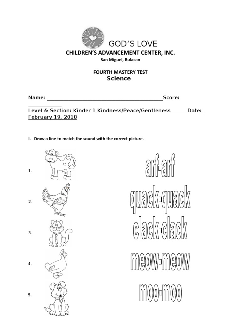 4th Mastery Science 1 | PDF