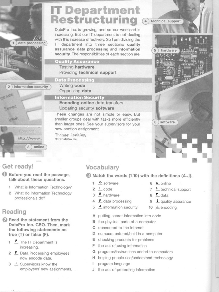 DataPro Inc. Restructures IT Department to Improve Efficiency | PDF ...